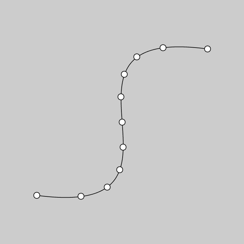 bezierPoint() / Reference / Processing.org